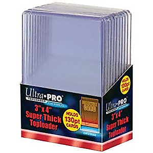 2 Ultra Pro 130pt Top Loaders 20 Total (2 10ct Packs) Fits cards up to 130 Point Thick