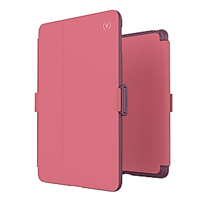 Speck Products Balance Folio iPad Mini 2021/iPad Mini 4/iPad Mini 5 Case and Stand, Royal Pink/Lush Burgundy