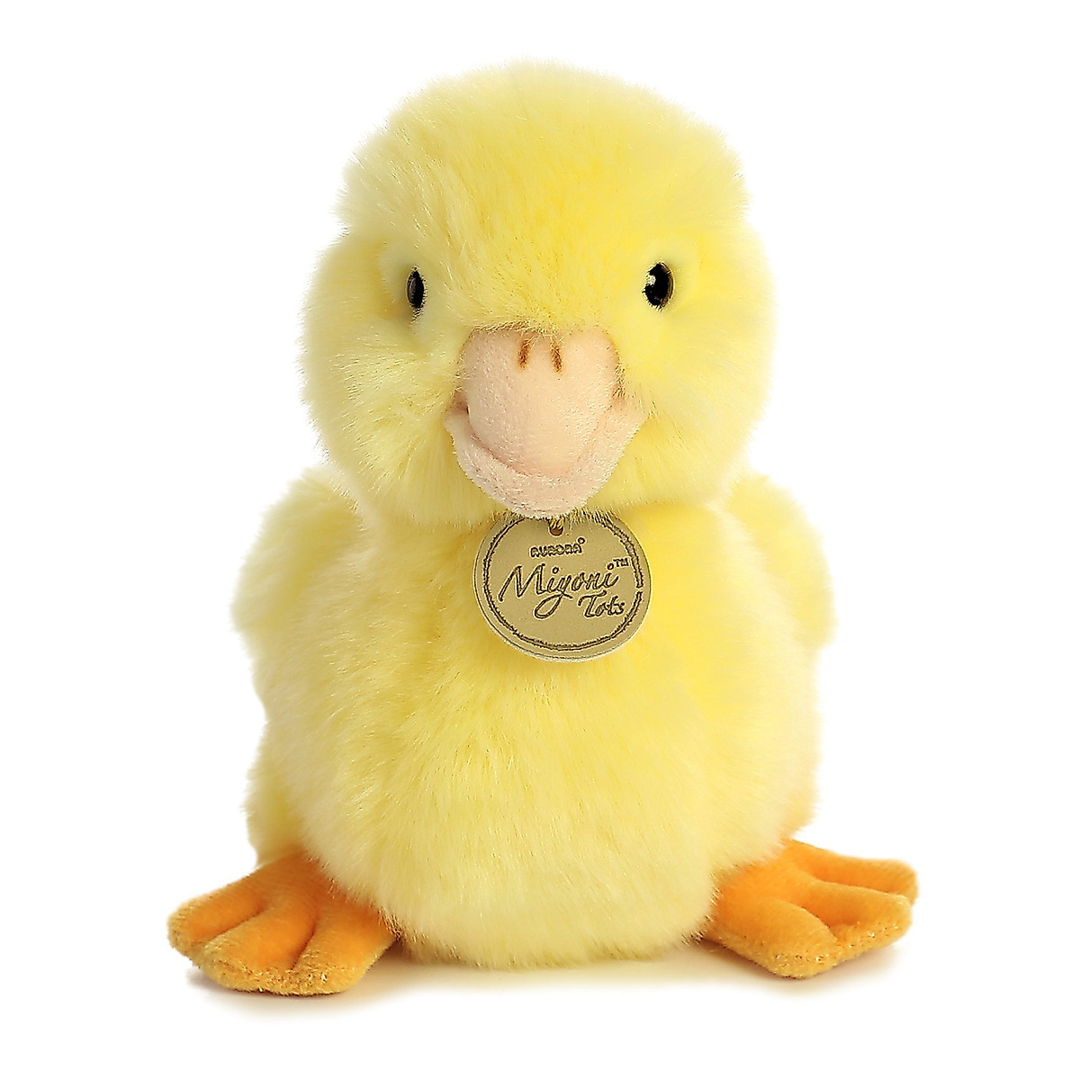 Aurora® Adorable Miyoni® Tots Duckling Stuffed Animal - Lifelike Detail - Cherished Companionship - Yellow 7.5 Inches
