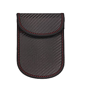 Arbootjin Faraday Bag,Faraday Key Fob Protector Faraday Cage Faraday Pouch - Car Key Signal Blocking,Anti-Theft Pouch,Anti-Hacking Case Blocker (Black)