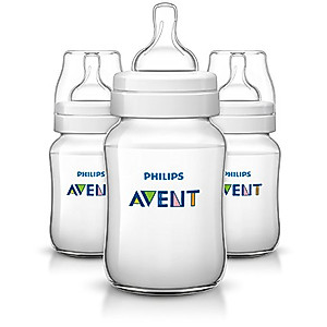 Philips Avent Anti-colic Baby Bottles Clear, 9oz 3 Piece