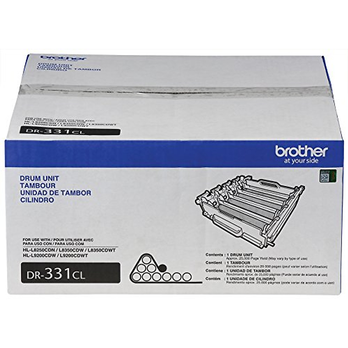 Brother DR331CL Replacement-Drum Unit Set for HL-L8250, HL-L8350, MFC-L8600, MFC-L8850 Printers