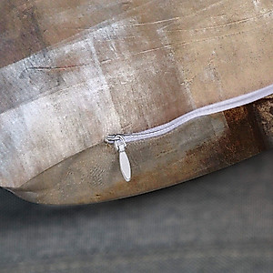 Britimes Throw Pillow Covers Modern Home Art Decor, 18 x 18 Inches Set of 2 Pillow Cases Decorative, Abstract Oil Painting Pillowcases for Bedroom, Living Room, Taupe Tan Grey Brown Beige