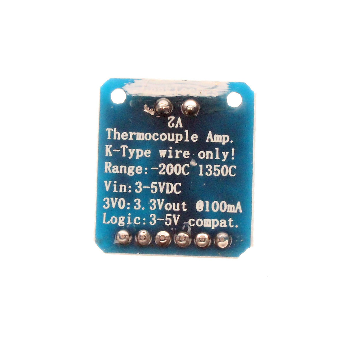 NOYITO K-Type Thermocouple Breakout Board MAX31855 Thermocouple Sensor Module Temperature -200°C to +1350°C SPI Interface Digital Direct Readability Temperature