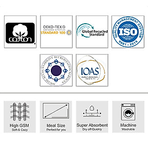 COTTON CRAFT Ultra Soft Oversized Bath Towels - 4 Pack Extra Large Bath Towel Set - 30x54 - Absorbent Everyday Luxury Hotel Spa Gym Shower Beach Pool Camp Travel Dorm - 100% Cotton - Easy Care - Linen