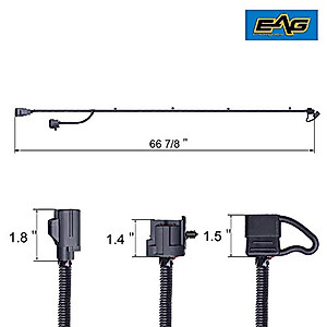 EAG 67 inch Trailer Hitch Wiring Harness Kit Single Fit for 07-18 Wrangler JK