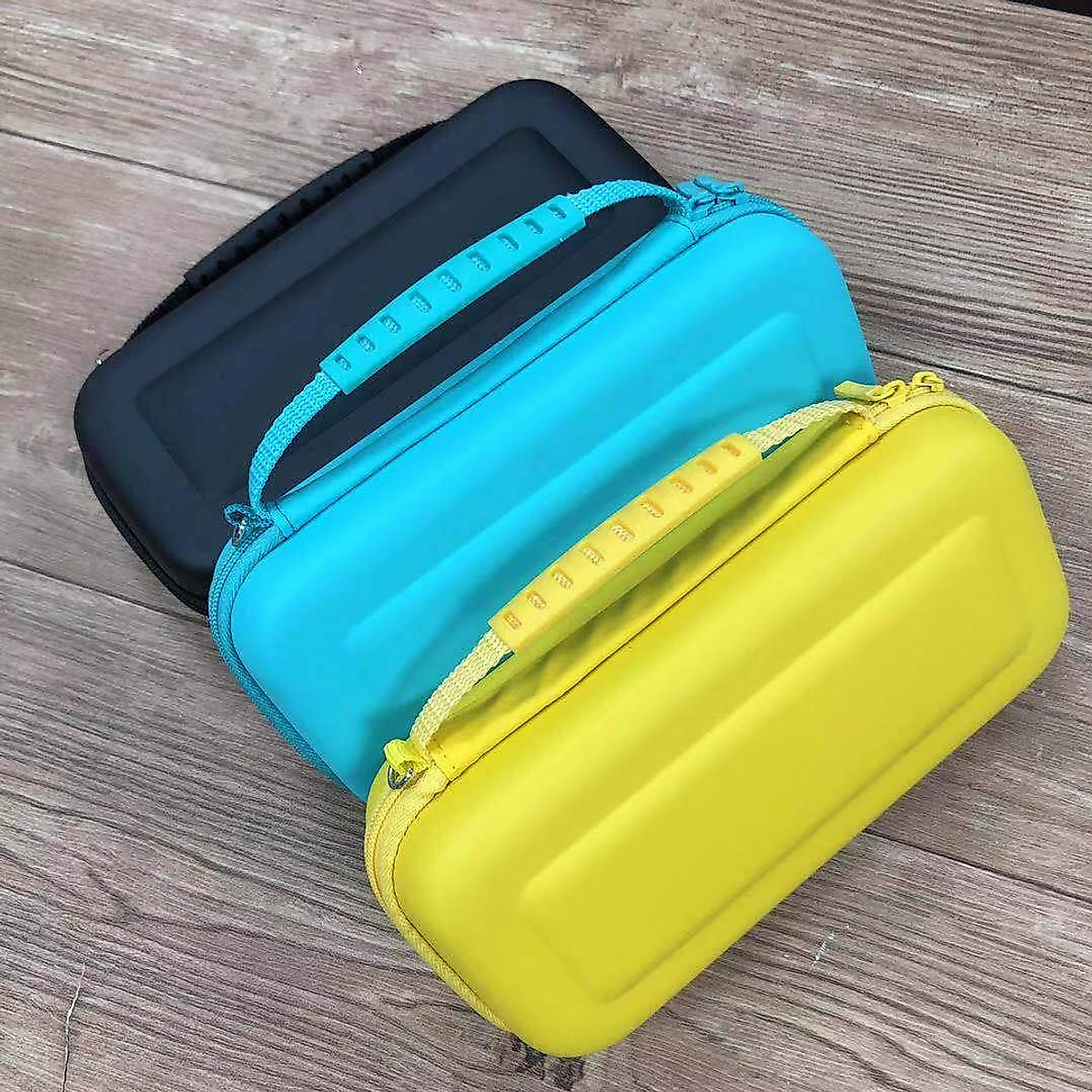 Orzly Carry Case for Nintendo Switch Lite - Portable Travel Carry Case with storage for Switch Lite Games & Accessories [Solid Black]