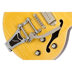 Epiphone Wildkat Electric Guitar with Bigsby Tremolo, Antique Natural
