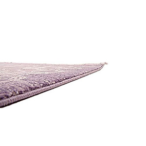 Unique Loom New Classical Collection Traditional Classic Intricate Design with Distressed Vintage Detail, Area Rug (9' 0 x 12' 0 Rectangular, Purple/ Ivory)