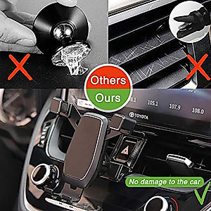 AYADA Phone Holder Compatible with Toyota Corolla 2020 2021 E210, Corolla Phone Mount Holder Upgrade Design Gravity Auto Lock Stable Easy to Install Corolla 2020 Accessories S SE LE 1.8 Hatchback