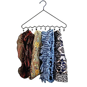 Dr. Organizer, Cap, Hat, Glove, Scarf, and Accessory Closet Organizer Hanger, Black Steel, USA Patented – 1 Pack