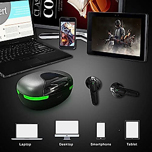 Pro 80 TWS True Wireless Earbuds Bluetooth 5.3 Wireless Earphones, Built-in Microphone, IPX7 Waterproof, HD Physical Noise Cancellation, Charging Case LED Power Display