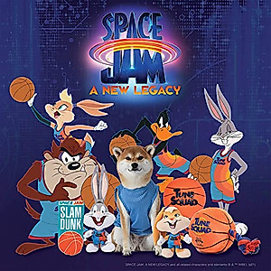 Looney Tunes Space Jam 2 Tune Squad Dog Tank Top, Medium Dog Shirt | Looney Tunes Space Jam Jersey, Mesh Blue Dog Shirt for Medium Dogs from Space Jam Movie