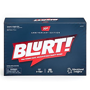 Educational Insights Blurt! The Think-Fast, Shout-It Party Game - Board Games for Adult and Kids Ages 7+, Perfect for Kids and Family Game Night