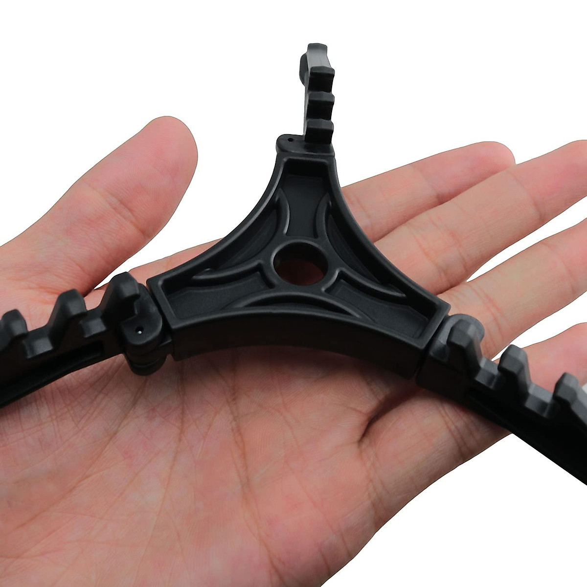 ZZHXSM Fuel Can Stabilizer for Camping Stoves Black Plastic Mini Foldable Canister Tripod Stand Base Bottle Shelf