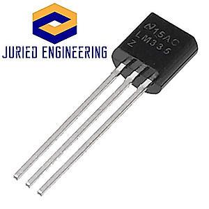 Juried Engineering LM335Z/NOPB LM335Z LM335 ±2°C Analog Output Temperature Sensor with 10mV/K Gain in Hermetic Package TO-92 (Pack of 5)