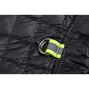 Miaododo Winter Small Medium Dog Coat Windproof,High Collar Dog Jacket Cotton-Padded for Puppy Cat Doggie Pets Dog Clothes Apparel Clothing with Zipper and D Ring