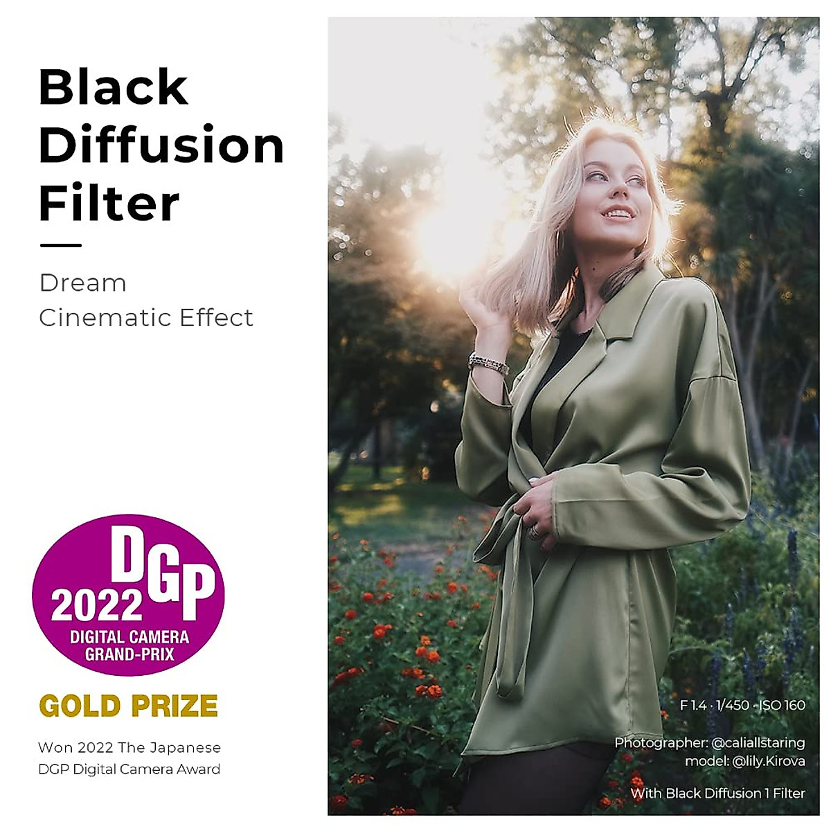 K&F Concept 52mm Black Diffusion 1 Filter Mist Cinematic Effects Lens Filter with 28 Multi-Layer Coated, Waterproof/Scratch Resistant Dream Effect Filter for Camera Lens (Nano-X Series)