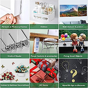 EZlifego Double Sided Tape Heavy Duty, Extra Large & Tough Nano Mounting Tape, Multipurpose Adhesive Tape Picture Hanging Strips, Removable Sticky Poster Tape for Walls Decor Carpet Tape(Clear,16.5FT)