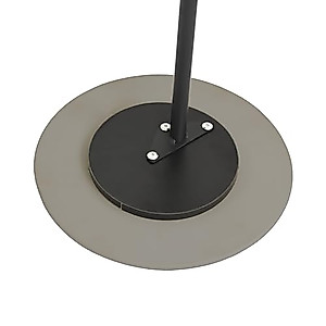 JACH Simplify Round Pedestal Accent Side Table, Minimalist Rock Board Side Table for Living Room, Bedroom, Suitable for Pairing with Sofas, 21" x 17" x 16", (Grey)