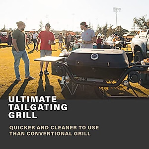HitchFire Forge 20 Trailer Hitch Grill, Portable Grill Camping Grill, Portable Gas Grill BBQ, Small Grill for Camping Grills, Small Gas Grill Portable Grill Propane Grill, Tailgating Grill RV Grills