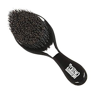Torino Pro Curve Wave Brush by Brush King - #450 - Made with Reinforced Boar & Nylon Bristles -True Texture Medium Hard 360 Waves Brushes