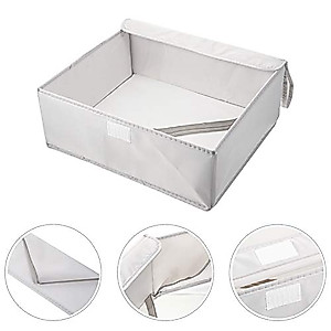 Cabilock Socks Underwear Cloth Drawer Organizer Cabinet Closet Organizer Storage Box with Lid for Clothes Socks Lingerie Underwear Ties
