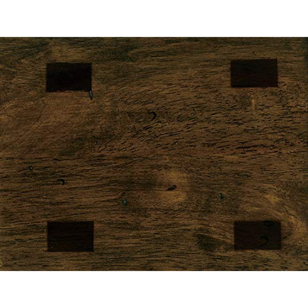 Lexicon Victoria Saddle Wood Dining Stools (Set of 2), 17.5" SH, Distressed Cherry