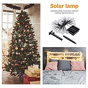 Bedroom Party Holiday Lighting Decoration Crystal Balls Solar Light Outdoor Decorative Garland Lamps for Home Garden