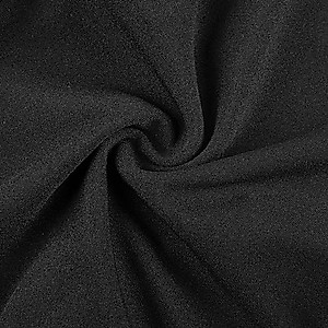 EOSIEDUR Women's Two Piece Outfits Zip Top Jacket and Elastic Waistband Pant Women Sweatsuit Tracksuit Sets, Black M