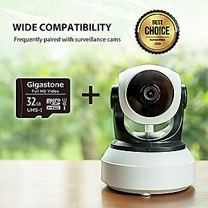 Gigastone 32GB 5-Pack Micro SD Card, Full HD Video, Surveillance Security Cam Action Camera Drone, 90MB/s Micro SDHC UHS-I U1 C10 Class 10