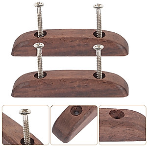 Artibetter 2pcs Rosewood Guitar Thumb Rest Bass Finger Rest with Mounting Screws