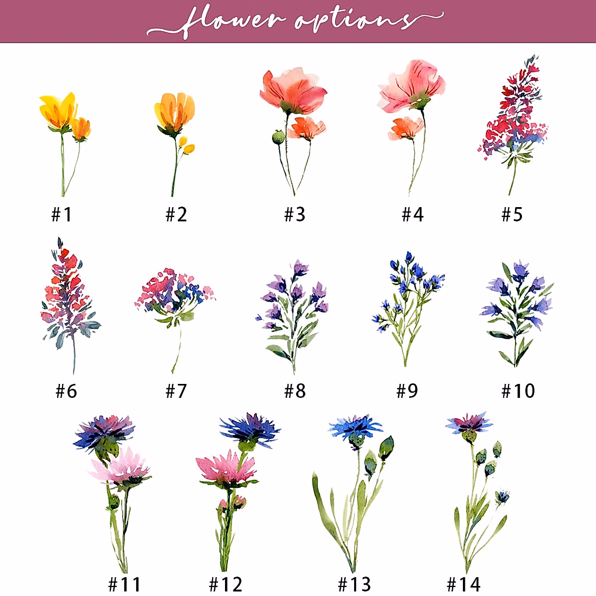 Personalized Grandma's Garden Plate With Grandkids Names Custom Birth Month Flower Plate Family Name Watercolor Flowers Personalized Platter, Unique Gift Mothers Day for MOM Grandma