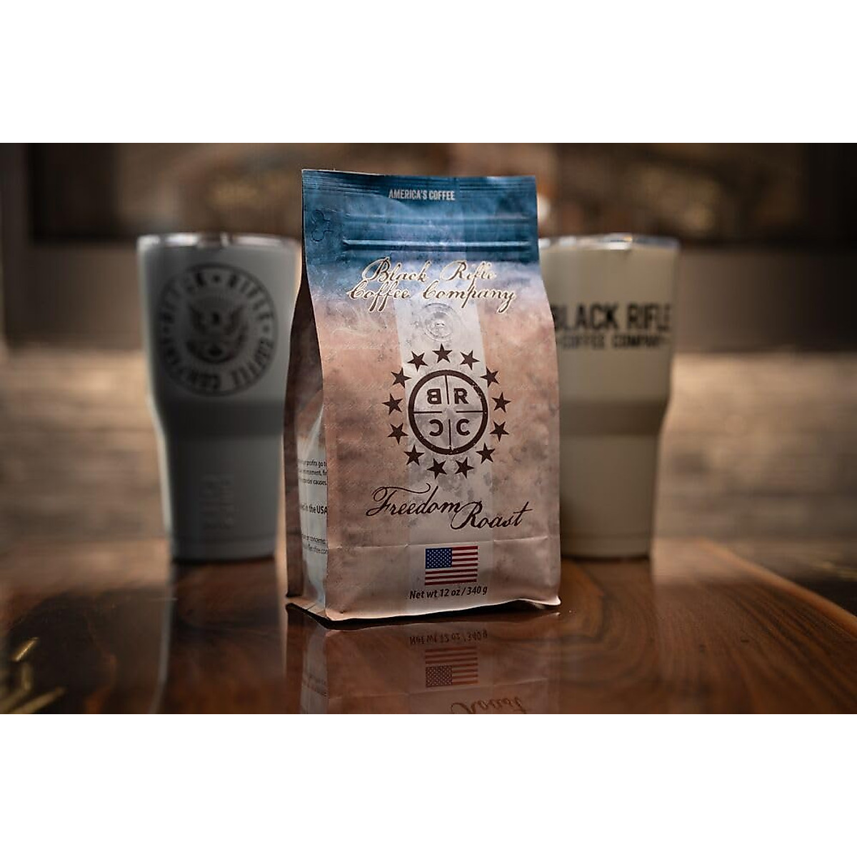 Black Rifle Coffee Company Freedom Roast, Medium Roast Ground Coffee, 12 OZ Bag