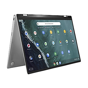 ASUS Chromebook Flip C434 2-In-1 Laptop, 14" Full HD Touchscreen 4-Way NanoEdge, Intel Core M3-8100Y Processor, 4GB RAM, 64GB eMMC Storage, All-Metal Body, Backlit KB, Chrome OS- C434TA-DSM4T, Silver