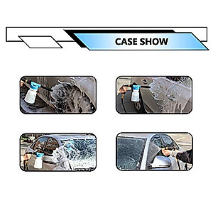 Gemdeck Car Foam Gun Pressure Washer Blaster Hose Wash Sprayer Foam Cannon with Adjustment Ratio Dial for Car Home Cleaning Garden with 0.26 Gallon Bottle