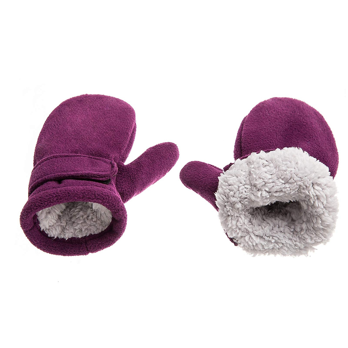 qiguch66 Toddler Mittens Winter Warm Gloves =,Autumn Winter Toddler Magic Tape Warm Mitten Baby Boys Girls Faux Fleece Gloves Jujube Red XL