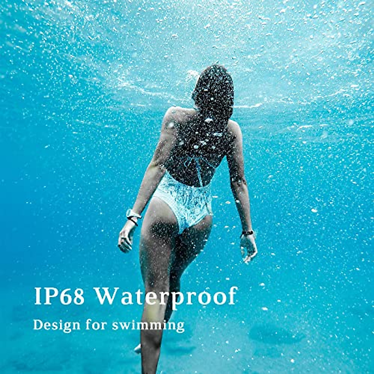 Bone Conduction Headphones, Swimming Headphones Built-in 8GB Memory, MP3 Sports Headphones Waterproof, Wireless Headphones Bluetooth 5.0, Ultra Light Open Ear Headphones for Swimming Running Gym