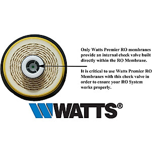 Watts Premier WP560018 RO Water Filter Membrane Replacement, 1 Count (Pack of 1), Yellow