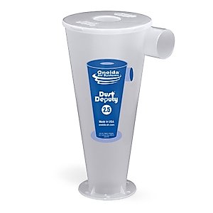 Oneida Air Systems Dust Deputy 2.5 DIY Cyclone Separator XL: Highest CFM Collector for Wet/Dry Shop Vacuums (DD 2.5 DIY)