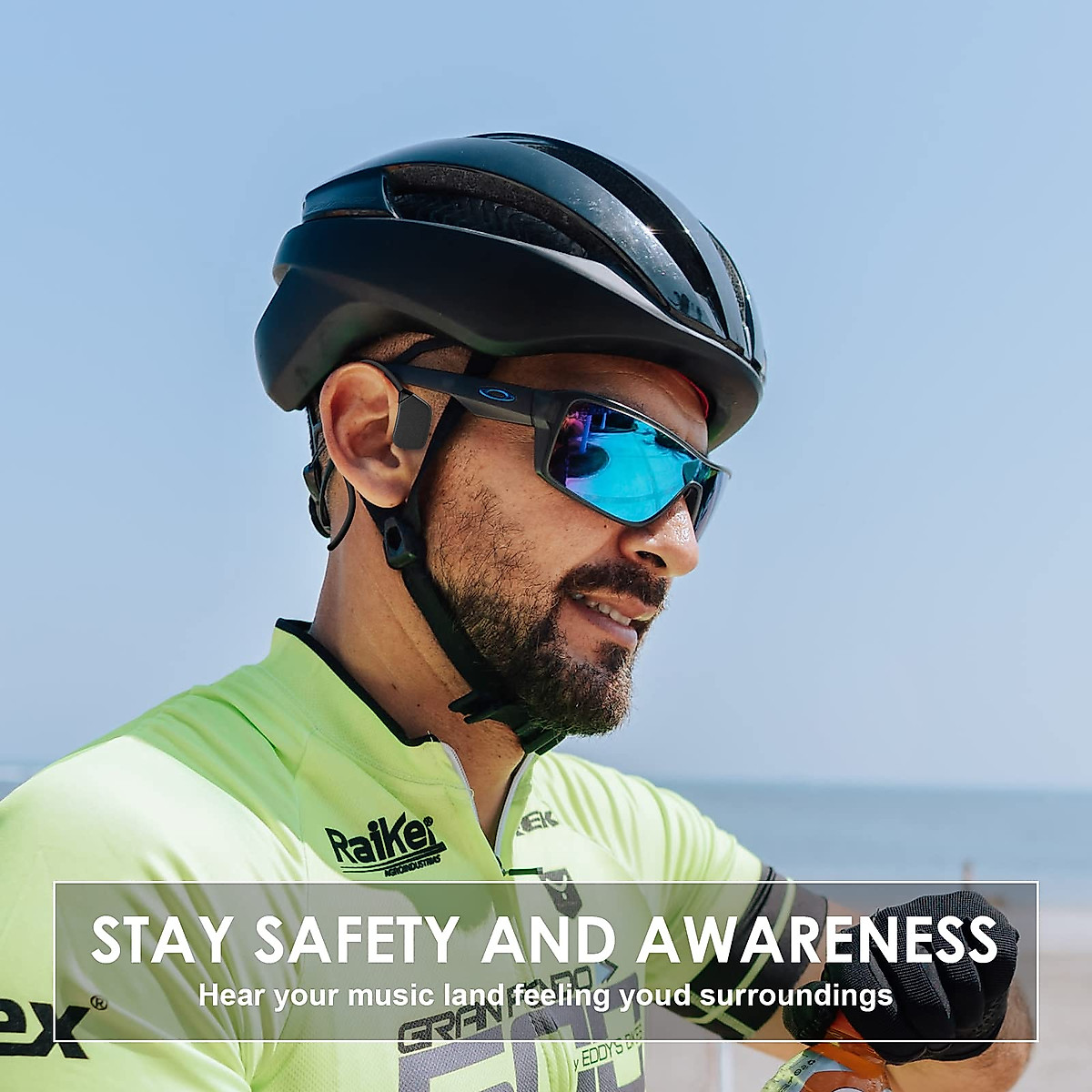 Vounel X5 Pro - Premium Bone Conduction Open-Ear Bluetooth Headphones - Sweat Resistant Sports Headphones - 6+ Hours Playtime Headset for Music/Gaming//Running/Working (Grey)