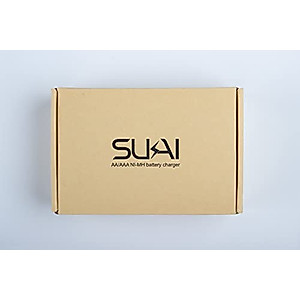 SUKAI Rechargeable AA Batteries with Charger, 8 Count 2800mAh High Capacity and Low-self Discharge 1.2V Ni-MH Double A Batteries, with Smart Battery Charger for AA AAA, USB or Type-C Fast Charging