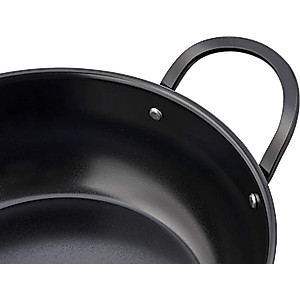 Wahei Freiz TM-9090 Tempura Pot, Imono Koji from Tsubamesanjo, 9.4 inches (24 cm), Iron Lid, Induction Compatible, Made in Japan