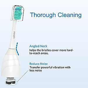 Replacment Brush Heads Compatible with Philips Sonicare E-Series Essence, Xtreme, Elite, Advance, and CleanCare Electric Toothbrush, Toothbrush Replacment Heads Refills, 6 Pack