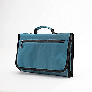 Changing Pad in Petrol Blue. Portable, One-Hand Use for Travel, Diaper Bag or Stroller.