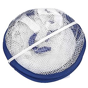 Alvinlite Mesh Hanging Dryer Rack, Foldable Clothes Laundry Hanging Net Single Layer Sweater Drying Rack for Home Use