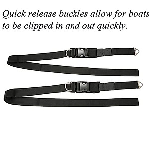 Docooler Kayak Wall Storage Strap Rack Boat Hanger Boat Keeper Garage Hanger Canoes Wall Rack Holders for Skiing Board, Ladder, Canoes