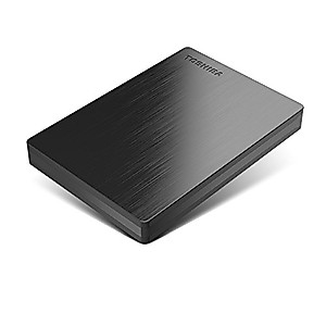 Toshiba Canvio Slim II 1TB Portable External Hard Drive, Black (HDTD210XK3E1)