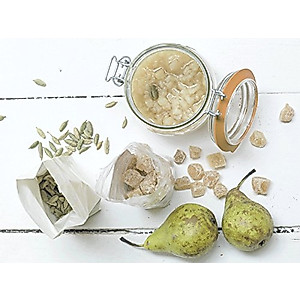 Le Parfait Super Jar - 1.5L French Glass Canning Jar w/Round Body, Airtight Rubber Seal & Glass Lid (48oz/Quart & Half, Pack of 3)