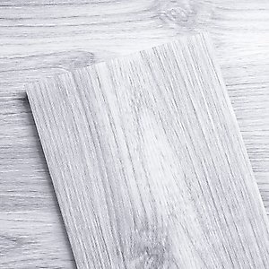 LaCheery Peel and Stick Floor Tile White Wood 6"x36" Waterproof Vinyl Plank Flooring Tiles Peel and Stick for Bedroom Bathroom Kitchen Stick On Floor Tile Self Adhesive Floor Tiles Removable 4 Tiles
